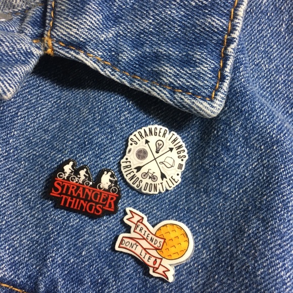 Jewelry | Stranger Things Pins Set Of 3 | Poshmark